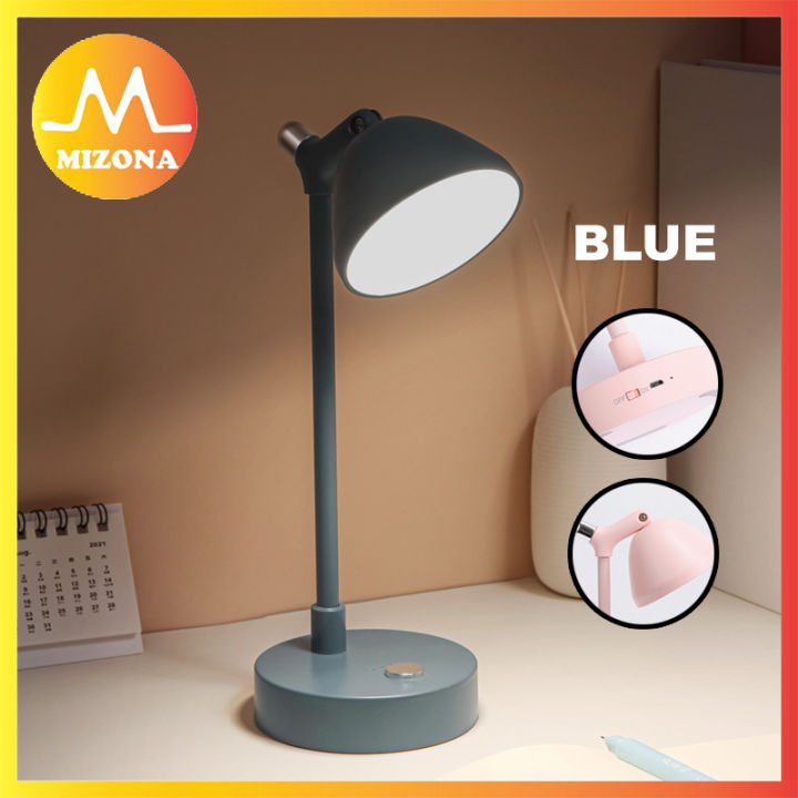 MIZONA Table Lamp USB Charging Three Color Adjustment LED Office Small Portable Lighting Table ...