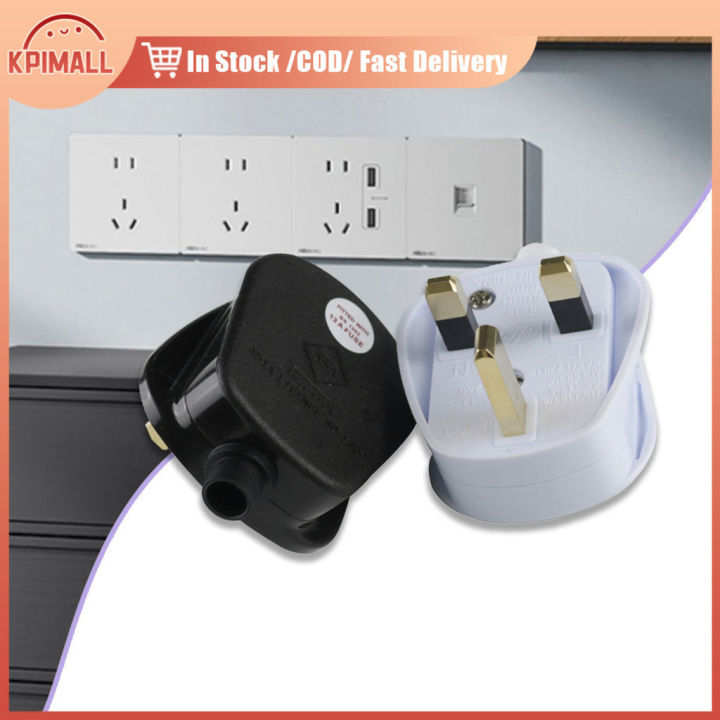 UK 3 Pin AC Power Male Plug with Extension Adaptor, Fused Socket Outlet ...
