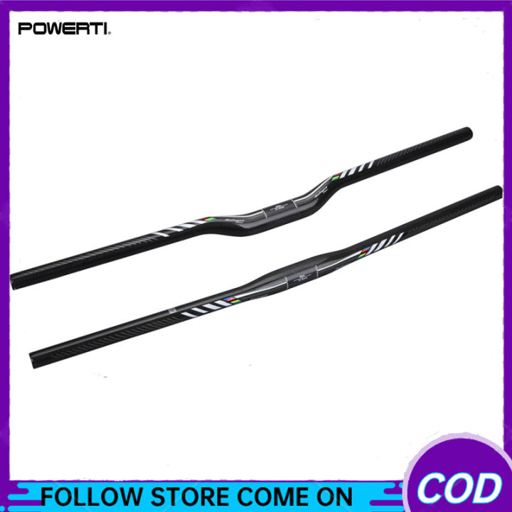 Full Carbon Fiber Bicycle Handlebar Mountain Bike Straight Handle Riser ...