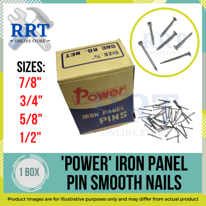 Power Iron Panel Pin Smooth Nails (~800g box) | Lazada PH