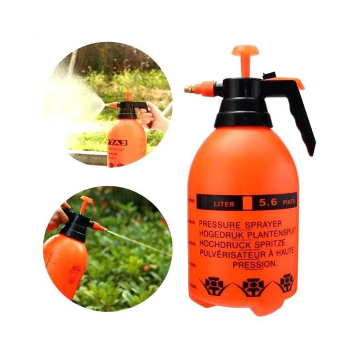 Handheld Garden Sprayer 2-LITER Portable Pressurized Sprayer One Hand ...