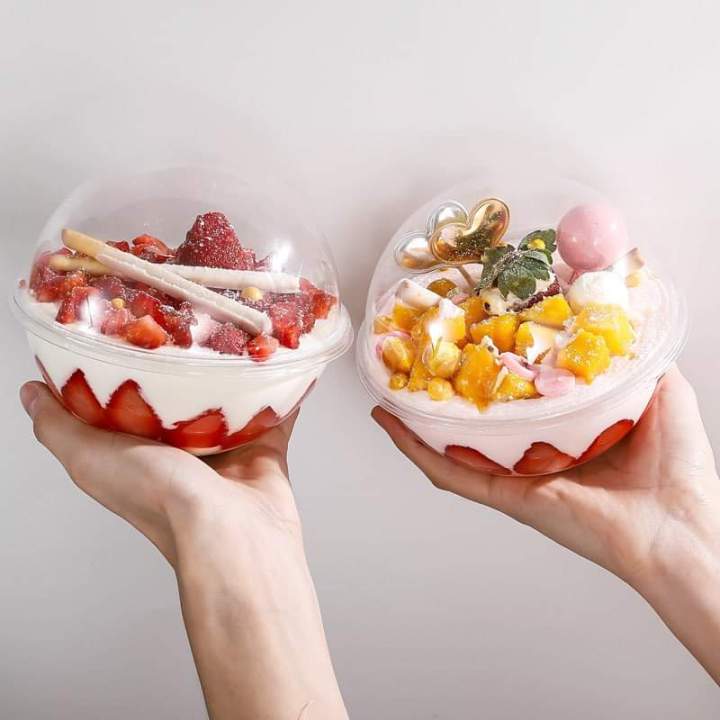 [10pcs] Clear Sphere Container / Clear Round Ball Mousse Container ...