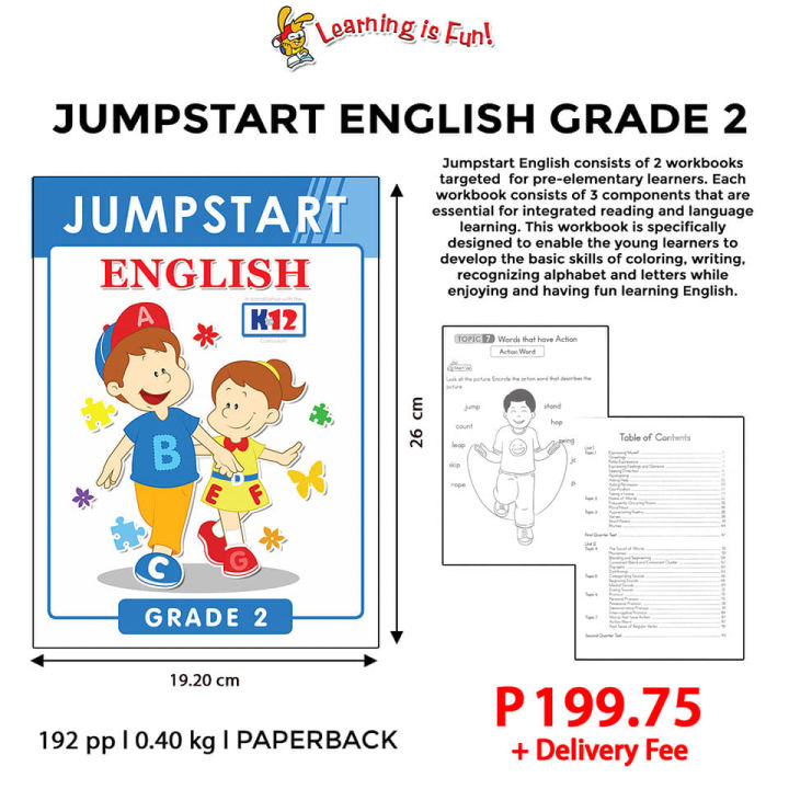 Learning is Fun Jumpstart English Workbook Series | Lazada PH