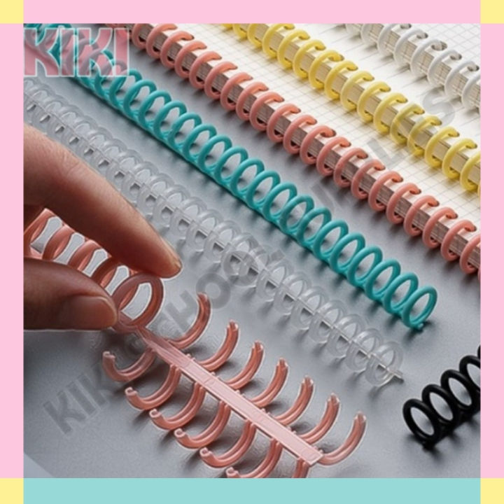 KK A4/B5/A5/A6 Plastic Ring Binder 30 Holes DIY Notebook Spiral Loose-Leaf Cover School Supplies ...