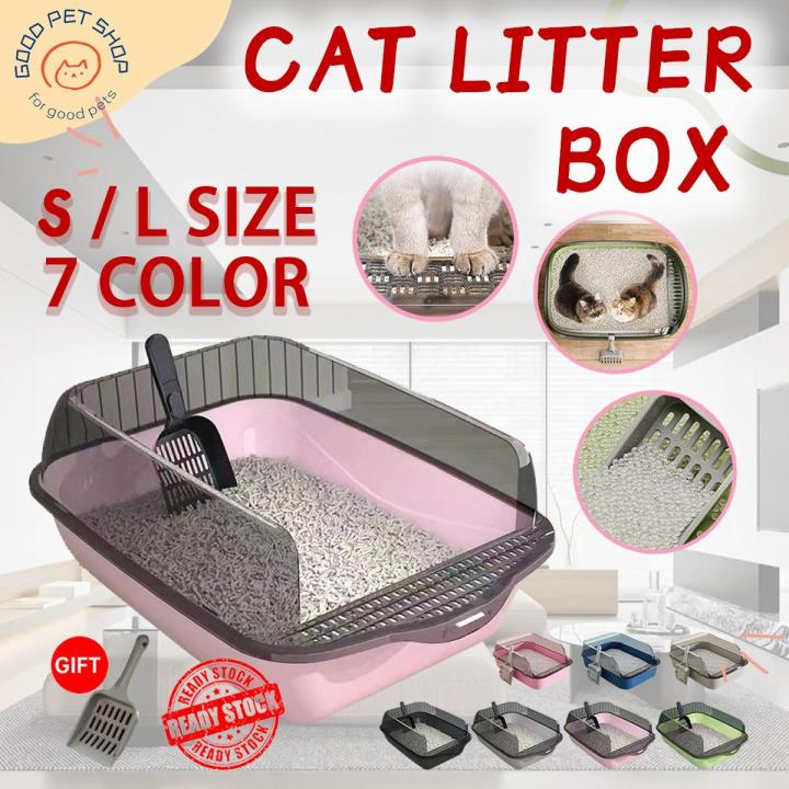 Jumbo Cat Litter Box Toilet Kucing Saiz Besar Litter Box Kucing Bekas ...