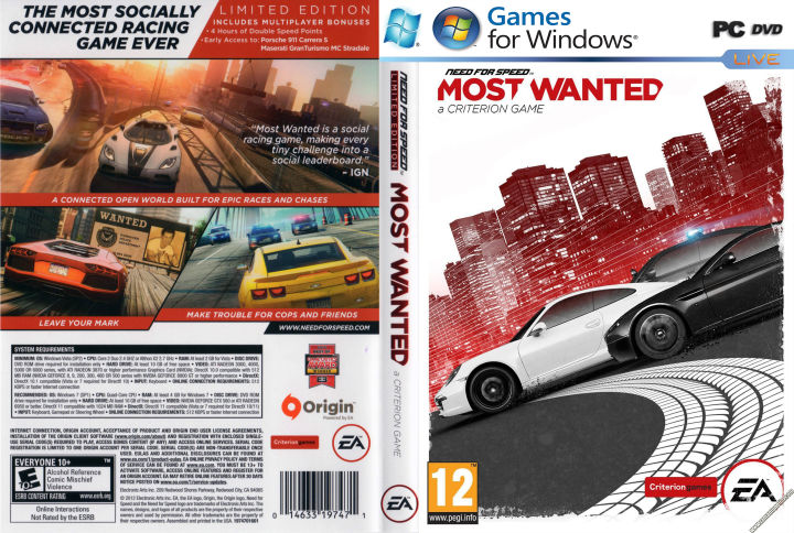 Need for Speed Most Wanted (2012) PC GAME [Offline] | Lazada