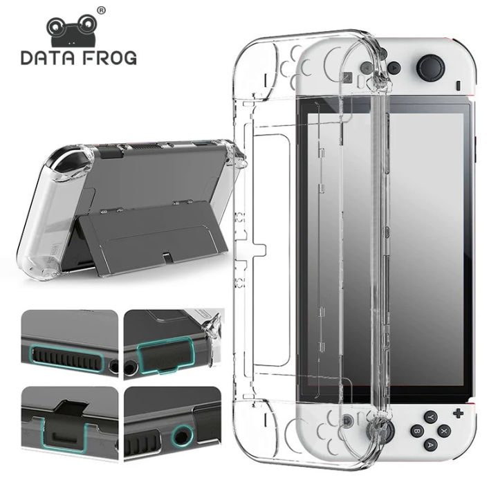 DATA FROG Transparent Hard Shell For Switch OLED Etachable Shockproof ...