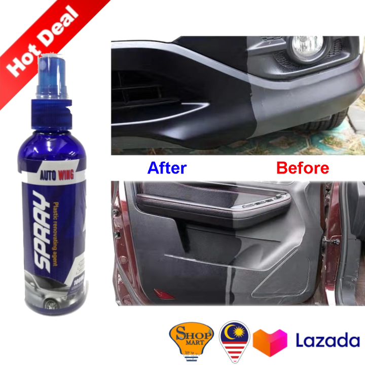 AUTO WING 100ML Car Plastic Refurbishment Interior Exterior Car Care ...