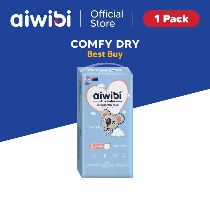 Aiwibi Baby Comfy Dry Diapers (Pants x 1Pack) | Lazada