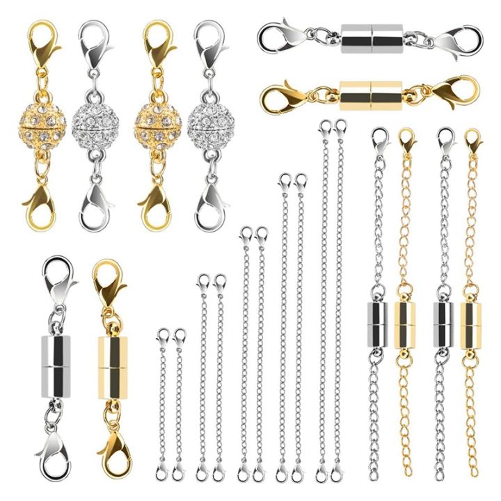 Chain Extenders 22Pcs Magnetic Jewelry Clasps and Necklace Extenders ...