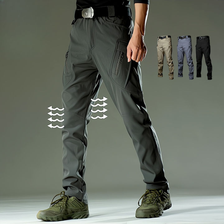 IX9 tactical pants waterproof thickened men's pants outdoor multi -pocket work clothes casual ...