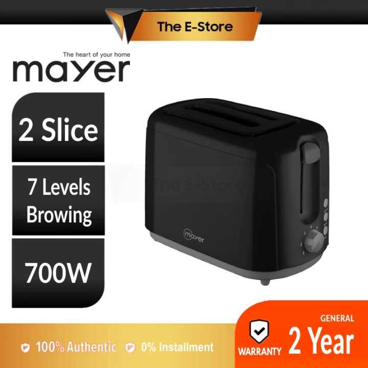 Mayer Khind 2 Slices Pop Up Toaster with Lid | MMPT206 (Pembakar Roti ...