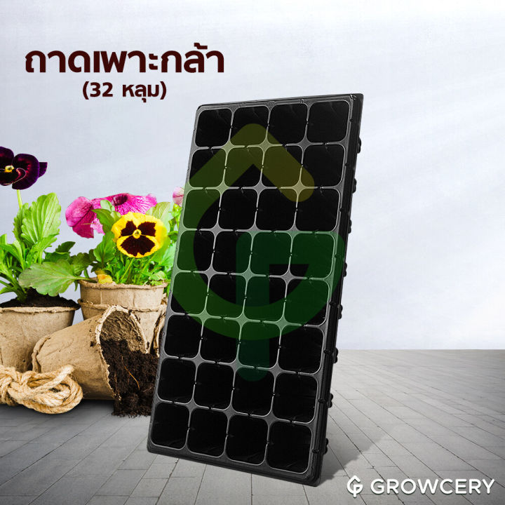 [G] ถาดเพาะกล้า ถาดหลุม ถาดเพาะ จำนวน 32 หลุม (หนา 1.5 มม.) **สั่งขั้นต่ำ 2 ชิ้น** จำหน่ายโดย ...