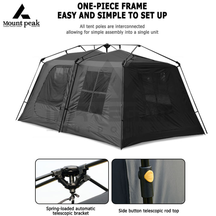 Mount Peak Double-Wall Automatic Tent Village 13 Second Generation ...