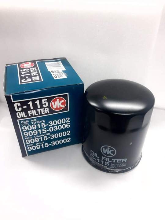 VIC OIL FILTER C-115 for TOYOTA HI-ACE, 3L, 5L, 2L, PRADO, FORD RANGER ...