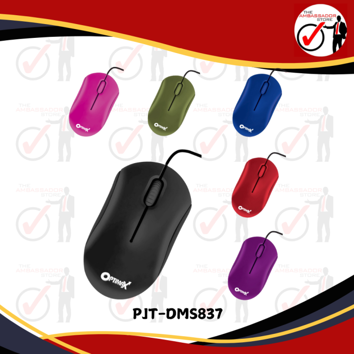 Optimax PJT-DMS837 USB 800dpi 3D Optical Mouse | Lazada PH