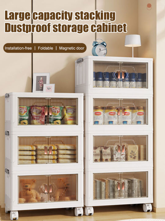 Super-Life Transparent Wardrobe Storage Cabinet Folding Free Baby ...