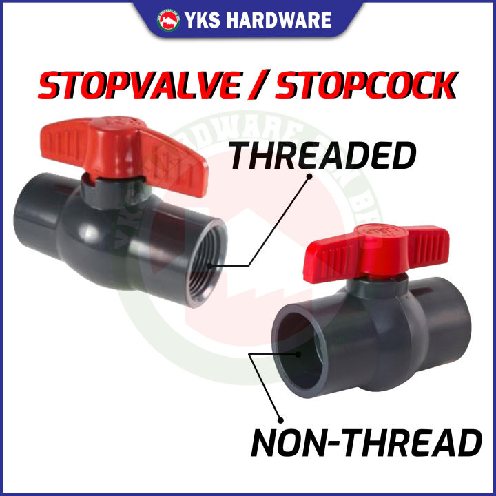 PVC STOPVALVE / STOPCOCK / BALL VALVE - Stopping Water - Pipe ...