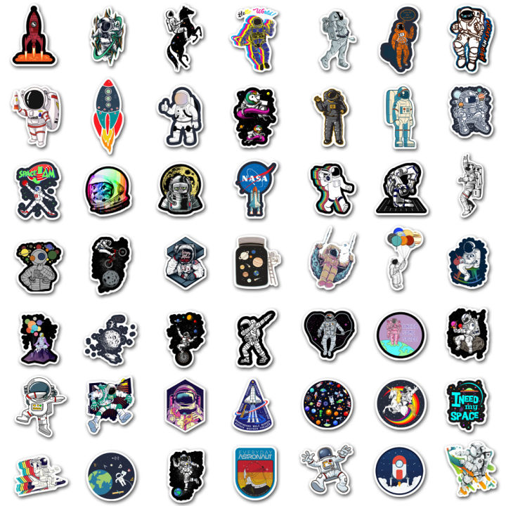 NASA Astronaut Series Handbook Sticker Diary Sticker Sticker Waterproof ...