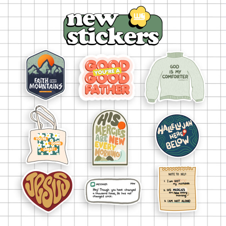 Worship Generation Sticker Collection 3 | Waterproof Matte Vinyl ...