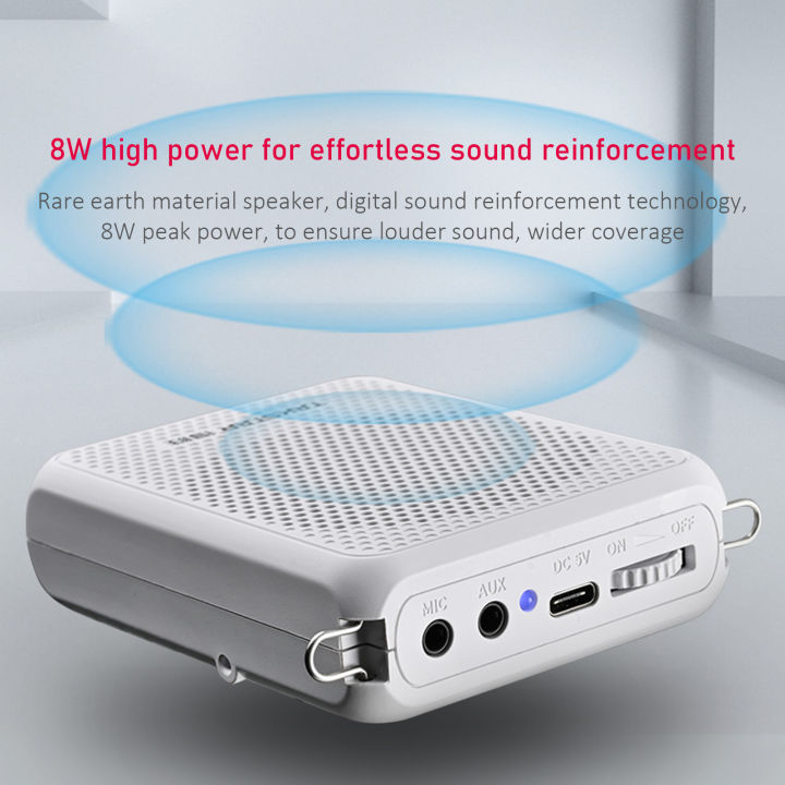 TAKSTAR E126A Sound Amplifier Portable Rechargeable Mini Voice Amplifier with Wired Headmount ...