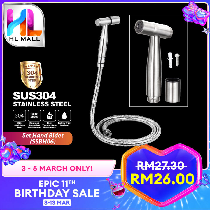 MCPRO PLUS STAINLESS STEEL SUS304 BATHROOM TOILET MODERN HAND SPRAY ...