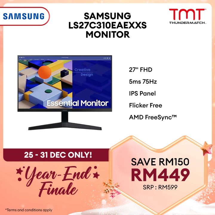 Samsung LS27C310EAEXXS 27" Monitor | 5ms | FHD | IPS Panel (75Hz ...