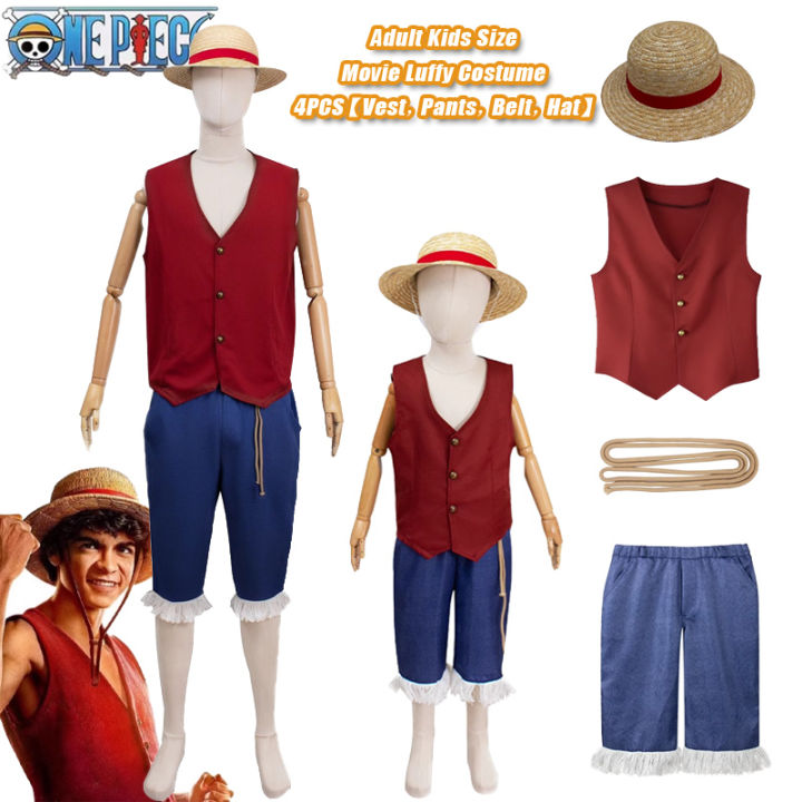 Movie One Piece Luffy Cosplay Costume Movie Version Same Monkey D Luffy ...