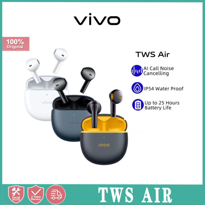 Vivo TWS Air Bluetooth Headset Dual microphone AI Call Noise Reduction ...