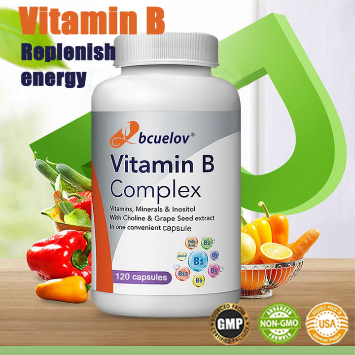 Bcuelov High Potency Vitamin B Complex - Nervous System Support, Immune ... Bcuelov High Potency Vitamin B Complex - Nervous System Support, Immune ...