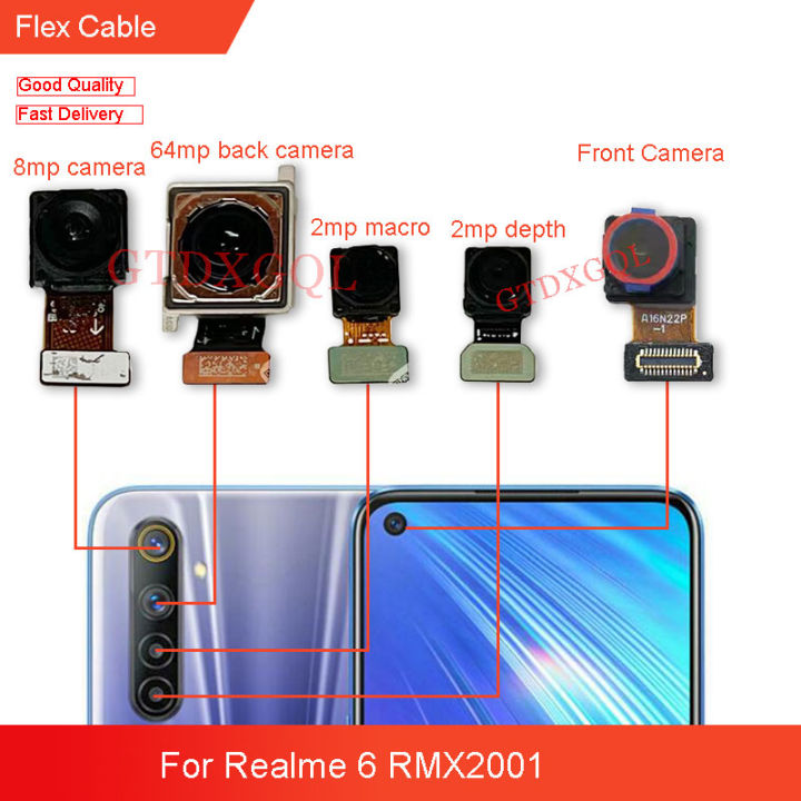 Original Front Back Camera For Realme 6 RMX2001 Main Facing Camera ...