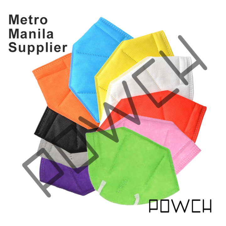 100PCS KN95 no breathing valve assorted colored face mask Colorful ...