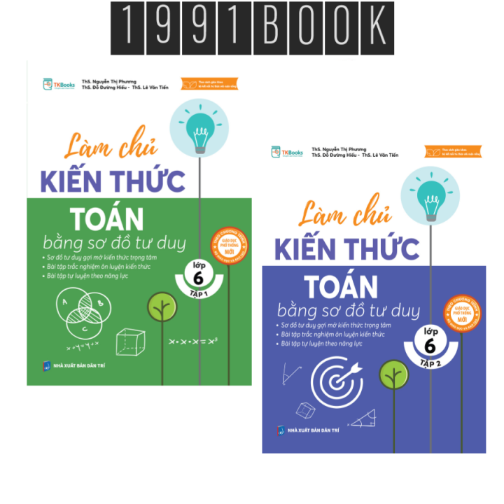 Sách - Làm chủ kiến thức Toán bằng sơ đồ tư duy lớp 6 | Lazada.vn