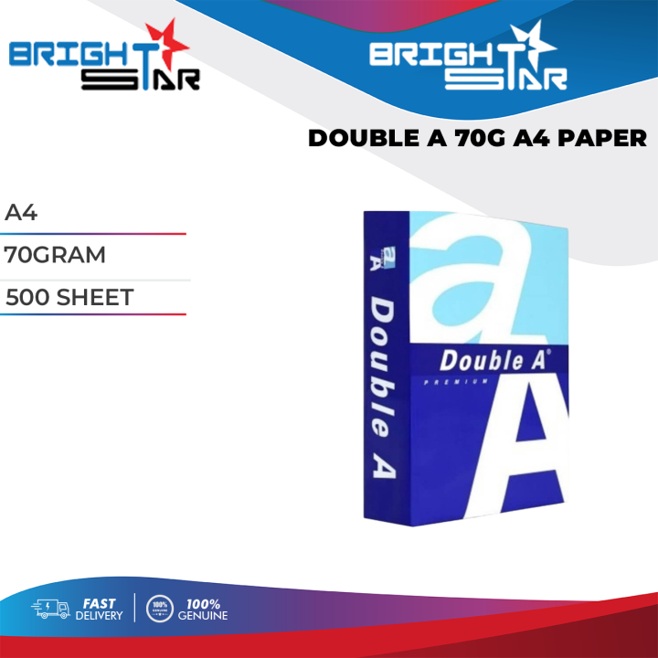 Double A 70g A4 Paper / 500 SHEET | Lazada