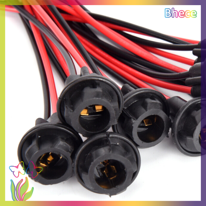 Bhece W5W T10ช่องใส่หลอดไฟเบาพอดีเรือบรรทุกรถยนต์ขั้วต่อยางนุ่มร้อน ...