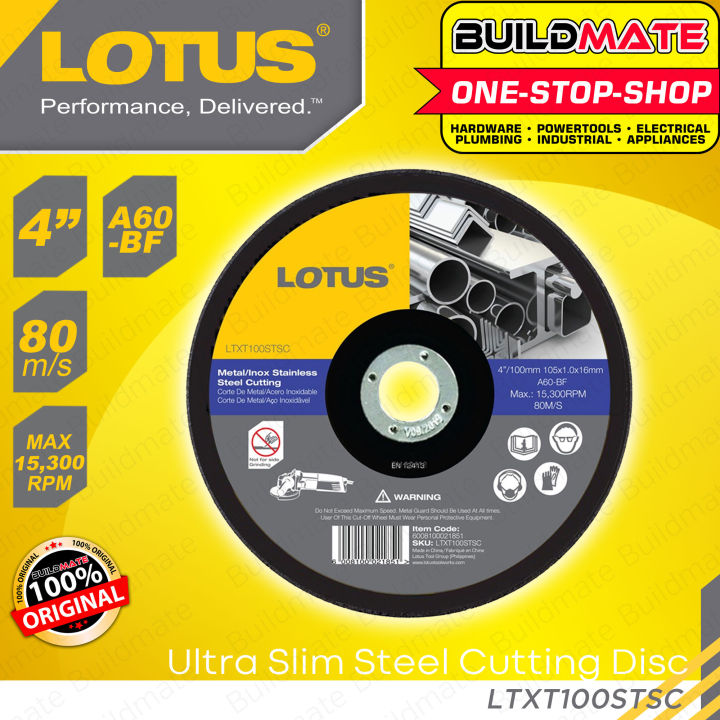 LOTUS 1.0 Ultra SLIM Steel Cutting Disc 4 Inches 100mm for Stainless ...