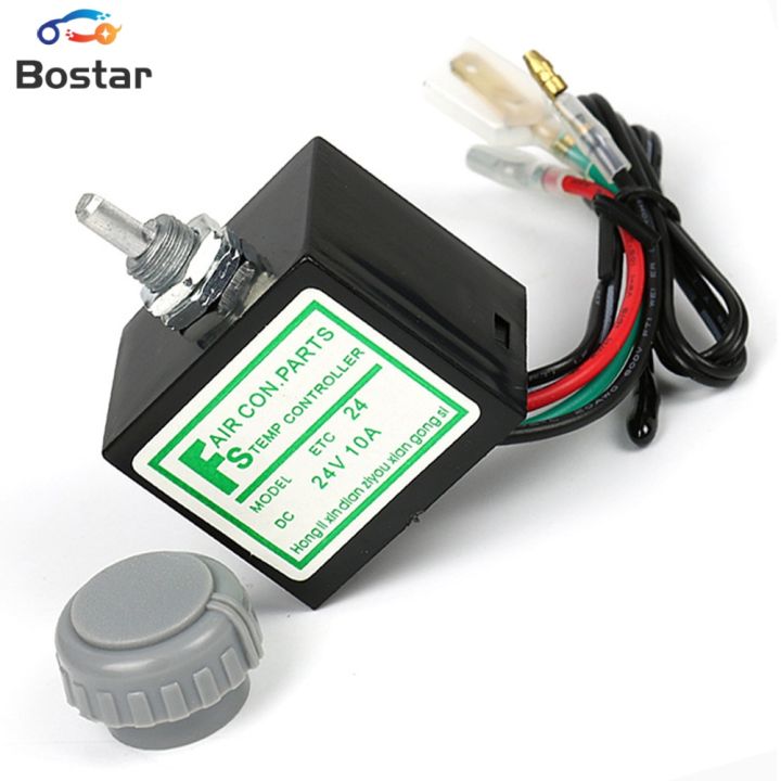 Bostar 10A สวิตช์เทอร์โมมิเตอร์ไฟฟ้าแอร์รถยนต์12/24V อุปกรณ์เสริมรถยนต์ ...