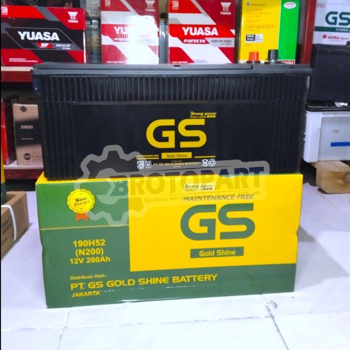 Aki Mobil, Genset, Kapal, Alat Berat Accu GS MF N200 Kering12v 200Ah ...
