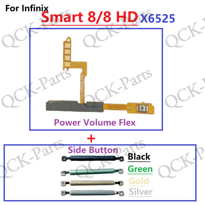 For Infinix Smart 8 /8 HD X6525 Power on / off Switch Button Side ...