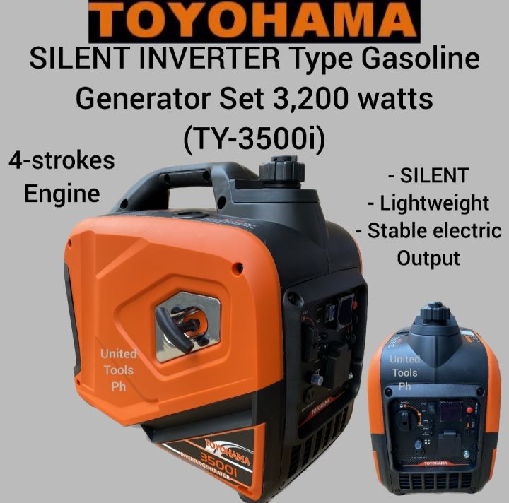 TOYOHAMA SILENT INVERTER Type Gasoline Generator Set TY-3500i 3,200 ...