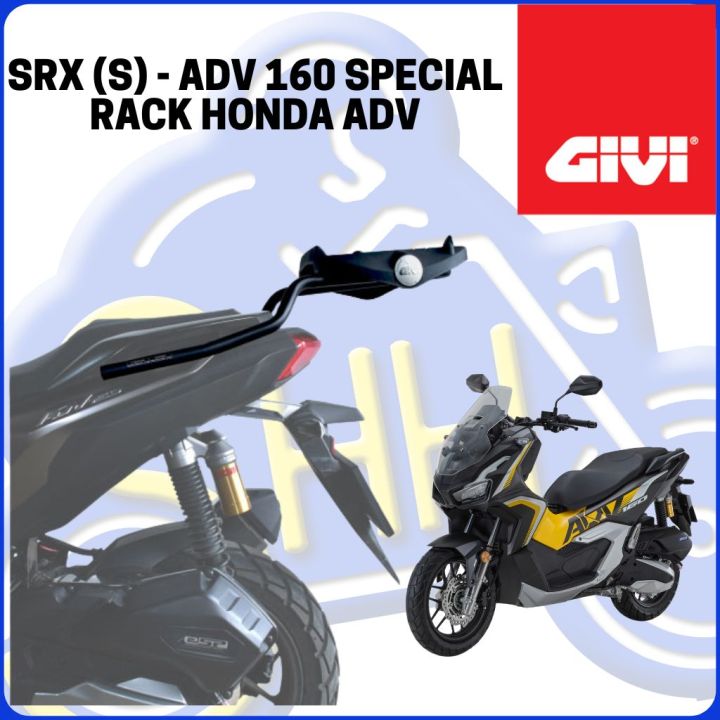 GIVI RACK HONDA ADV 160 ORIGINAL GIVI MONORACK HONDA ADV 160 KAKI BOX ...