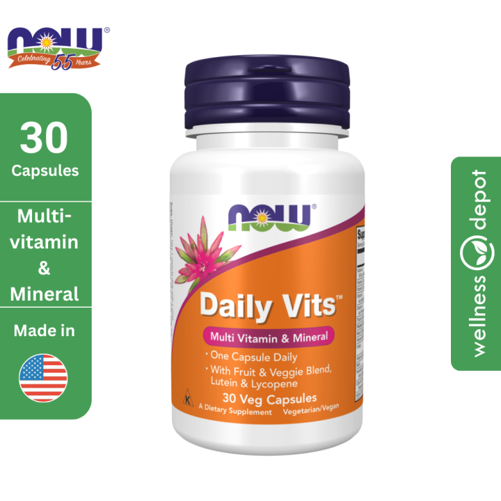NOW Foods, Daily Vits / NOW Daily Vitamins, MultiVitamin & Mineral / 30 ...
