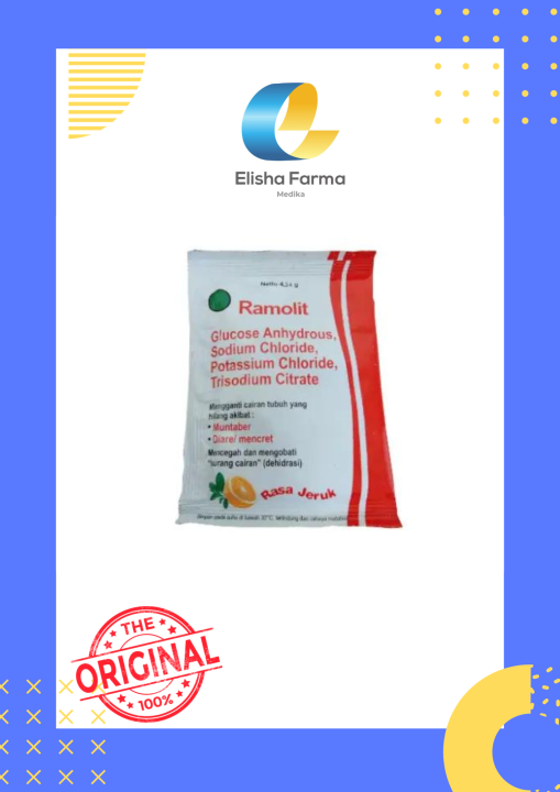 Ramolit Sachet - Ramolit Oralit Rasa Jeruk Pengganti Cairan Tubuh ...