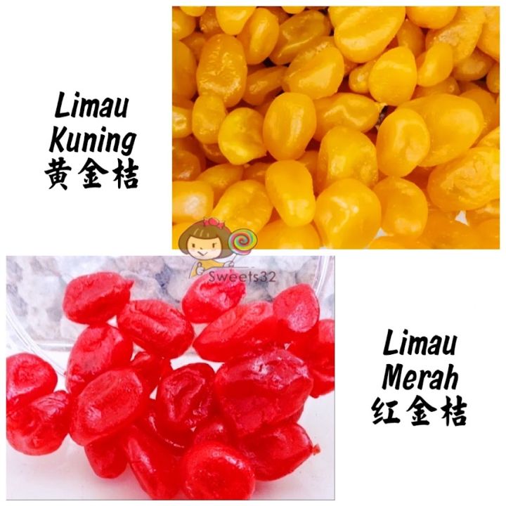 [ 400g ] Asam Manis Masam Limau Kuning / Merah 黄金桔 / 红金桔 (halal) | Lazada
