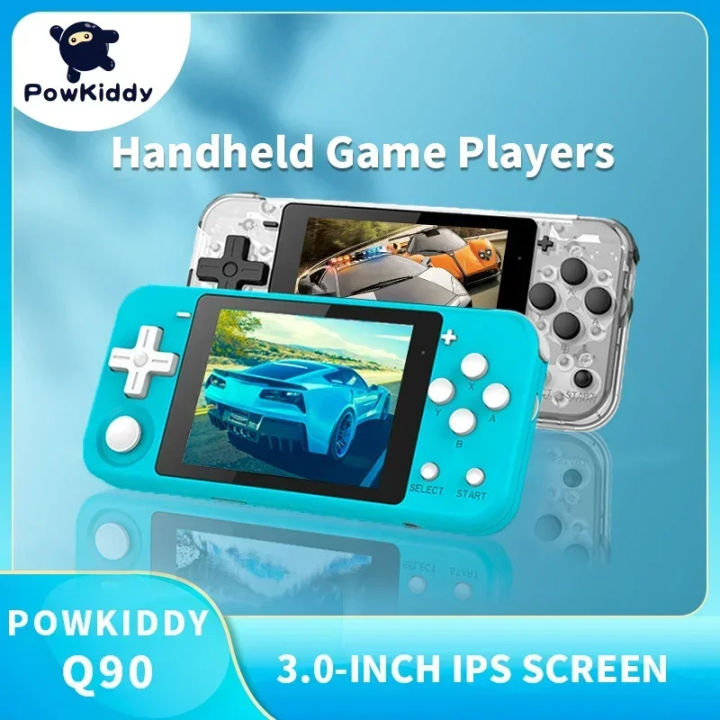 POWKIDDY Q90 3inch IPS Screen Handheld Console Open Source ux System 3D Game Players 16 ...