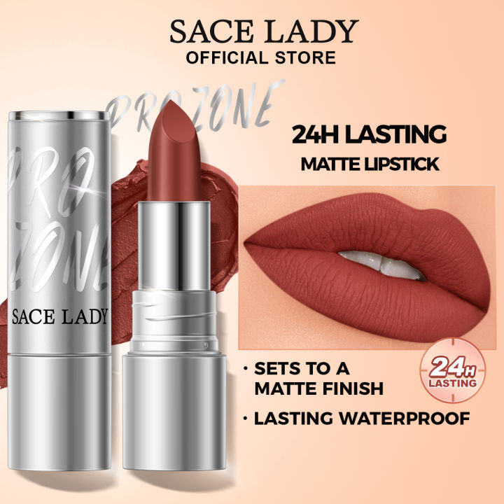 SACE LADY PRO ZONE Lipstick 24H Lasting Matte Lipsticks Velvet Soft ...