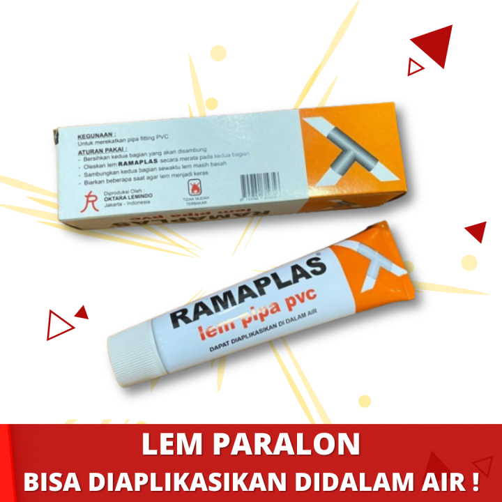 LEM PIPA PVC PARALON ANTI BOCOR / LEM PARALON 40 GRAM ATAU 60 GRAM ...