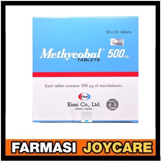 Methycobal 500mcg 10's (Vitamin B12 Mecobalamin) [Exp: January 2025 ...