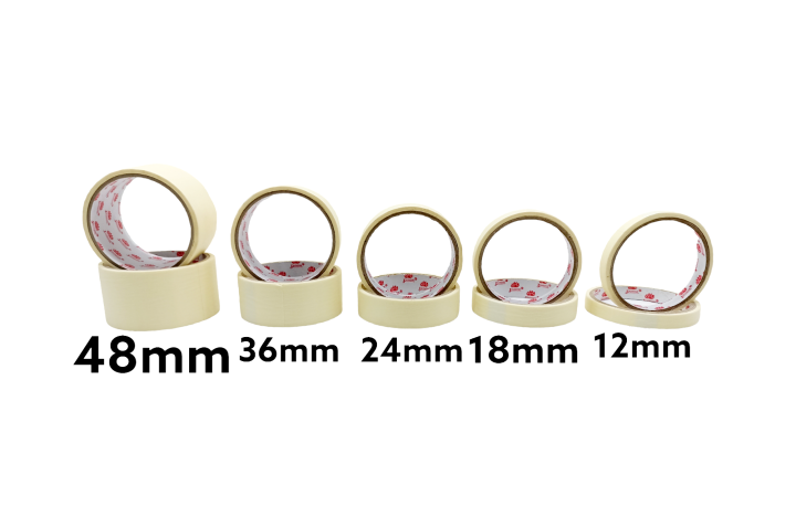10M Masking tape jasmine 1/2 - 3/4 - 1 - 1&1/2 - 2inch (12 - 18 - 24 ...