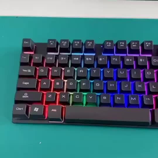 [MS]T-WOLF Thunder Wolf TF200 Gaming Keyboard Spanish Russian USB ...